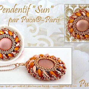 FREE! Sun Pendant Pattern by Par Puca - Paris, Free With Bead Purchase ...