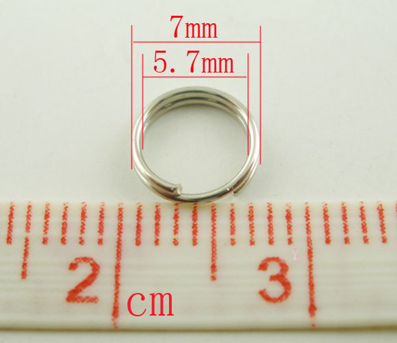 Double Loop Jump Ring Split Open Jump Rings 7 Mm Jump Ring - Etsy