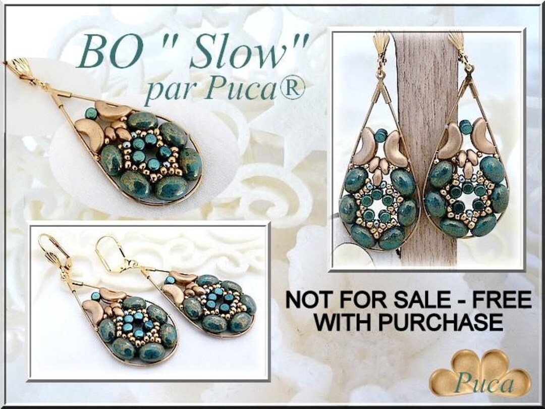 FREE! Slow Earrings Pattern by Par Puca - Paris, Free With Bead ...