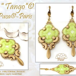 FREE! Tango Earrings Pattern by Par Puca - Paris, Free With Bead ...
