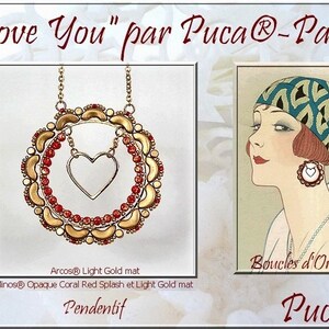 FREE Love You Pendant Pattern by Par Puca Paris, Free With Bead ...