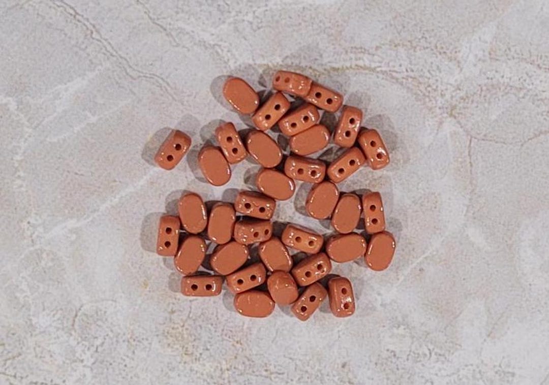 Lipsi Par Puca Bead, La Divine Terracotta, 5 Grams, 7 X 4 Mm, Czech ...