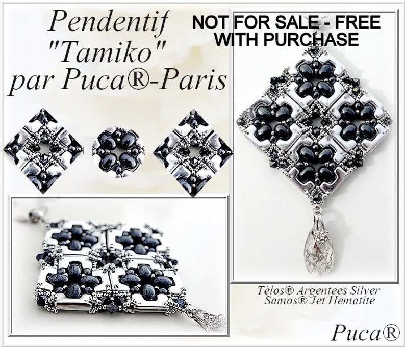 FREE Tamiko Pendant Pattern by Par Puca Paris Free With - Etsy