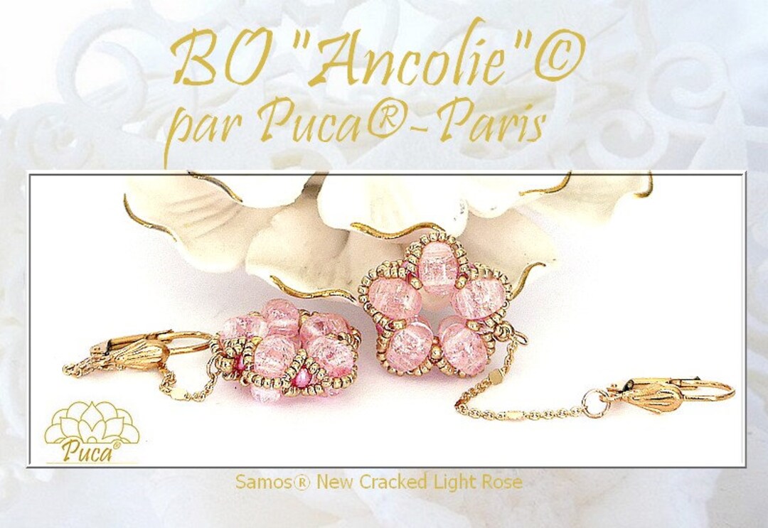 FREE! Ancolie Earrings Pattern by Par Puca - Paris, Free With Bead ...