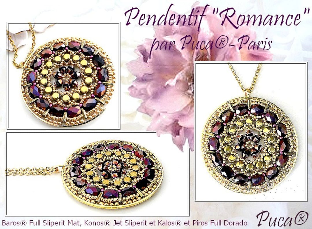 FREE! Romance Pendant Pattern by Par Puca - Paris, Free With Bead ...