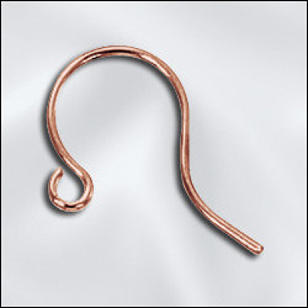 Genuine Copper Ear Wire, Round Wire, 10 Count (EW-3-C) - Etsy
