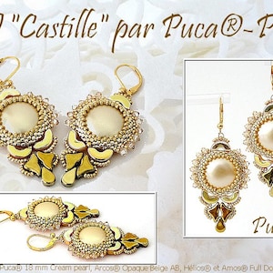 Free! Castille Earrings Pattern by Par Puca - Paris, Free With Bead ...