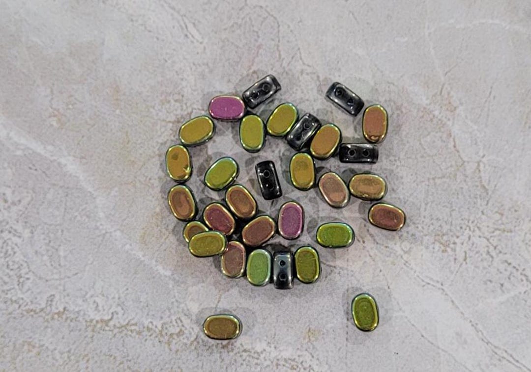 Lipsi Par Puca Bead, Full Vitrail, 5 Grams, 7 X 4 Mm, Czech Bead ...