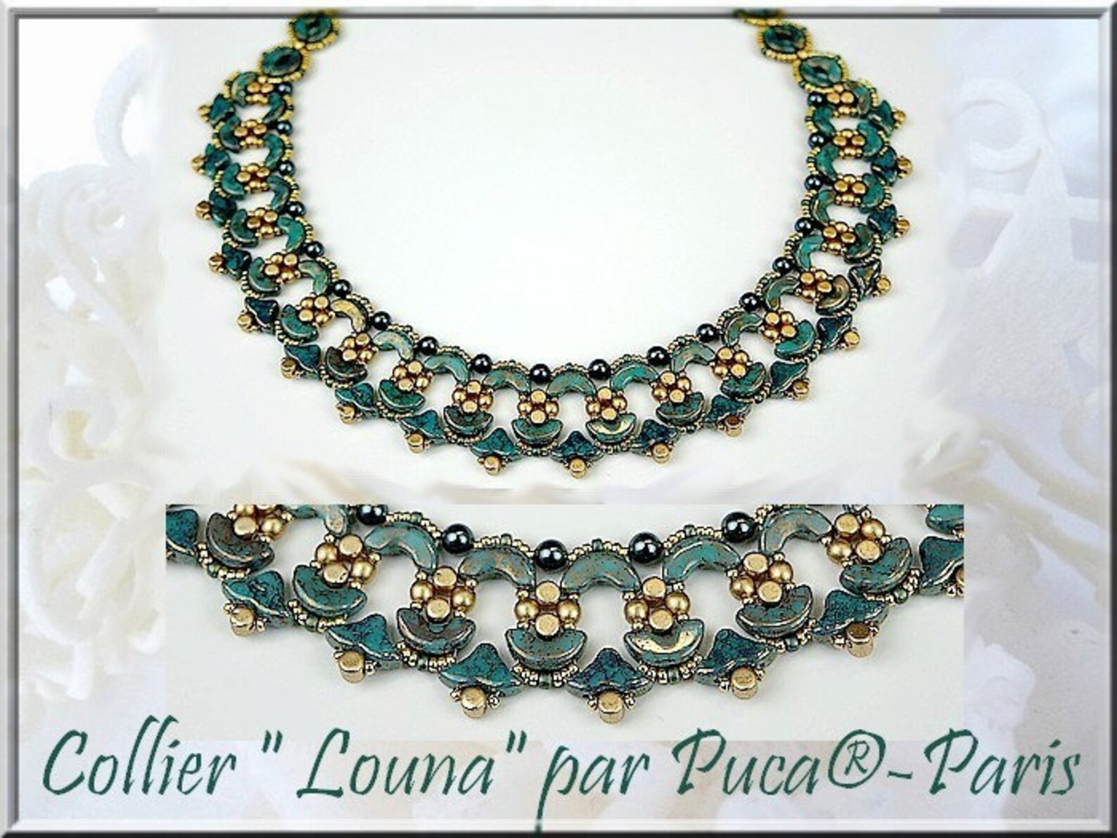 FREE! Louna Necklace Pattern by Par Puca - Paris, Free With Bead ...