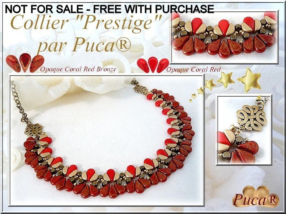 FREE! Prestige Necklace Pattern by Par Puca - Paris, Free With Bead ...