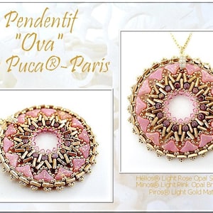FREE Ova Pendant Pattern by Par Puca Paris, Free With Bead Purchase, Do ...
