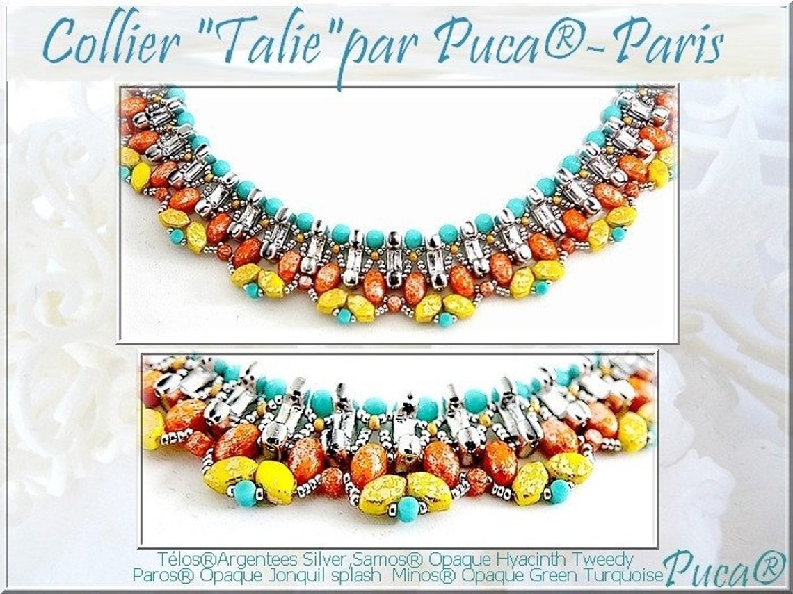 Samos® Par Puca® Bead Opaque Green Turquoise Luster 2-hole - Etsy