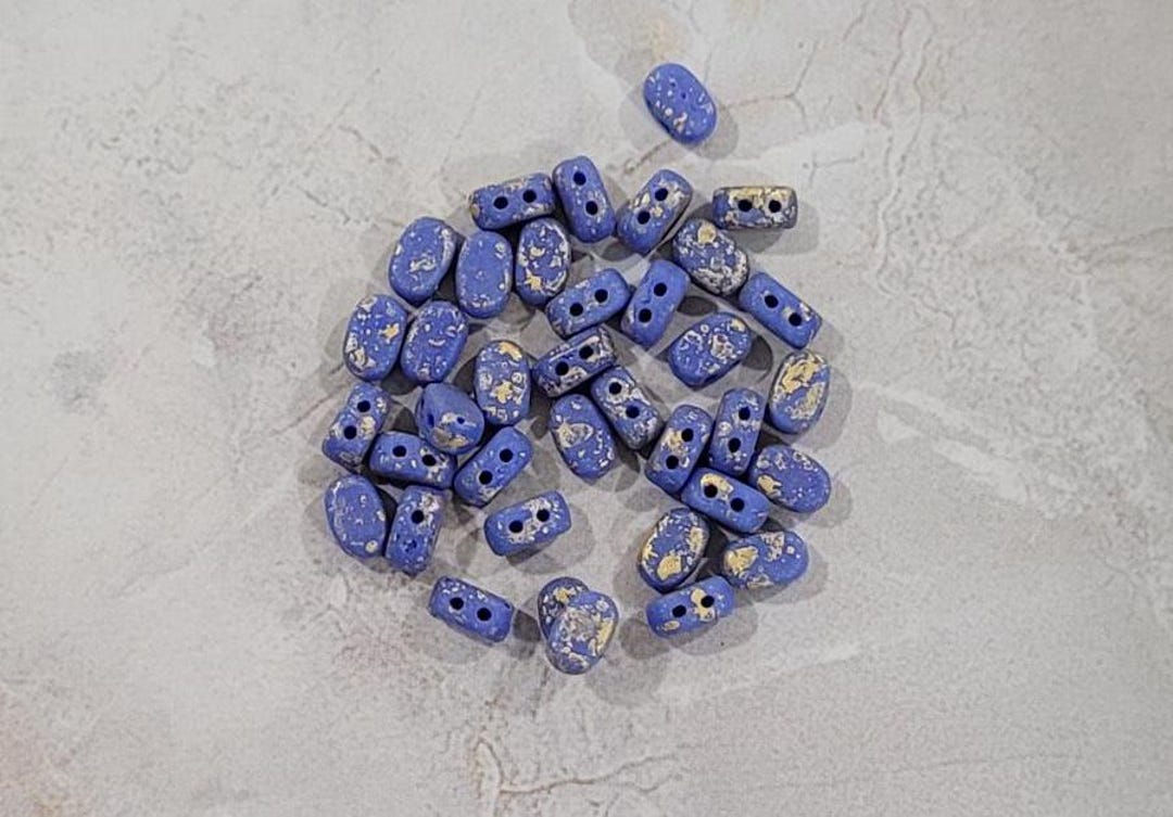 Lipsi Par Puca Bead, Opaque Sapphire Matte Splash, 5 Grams, 7 X 4 Mm ...