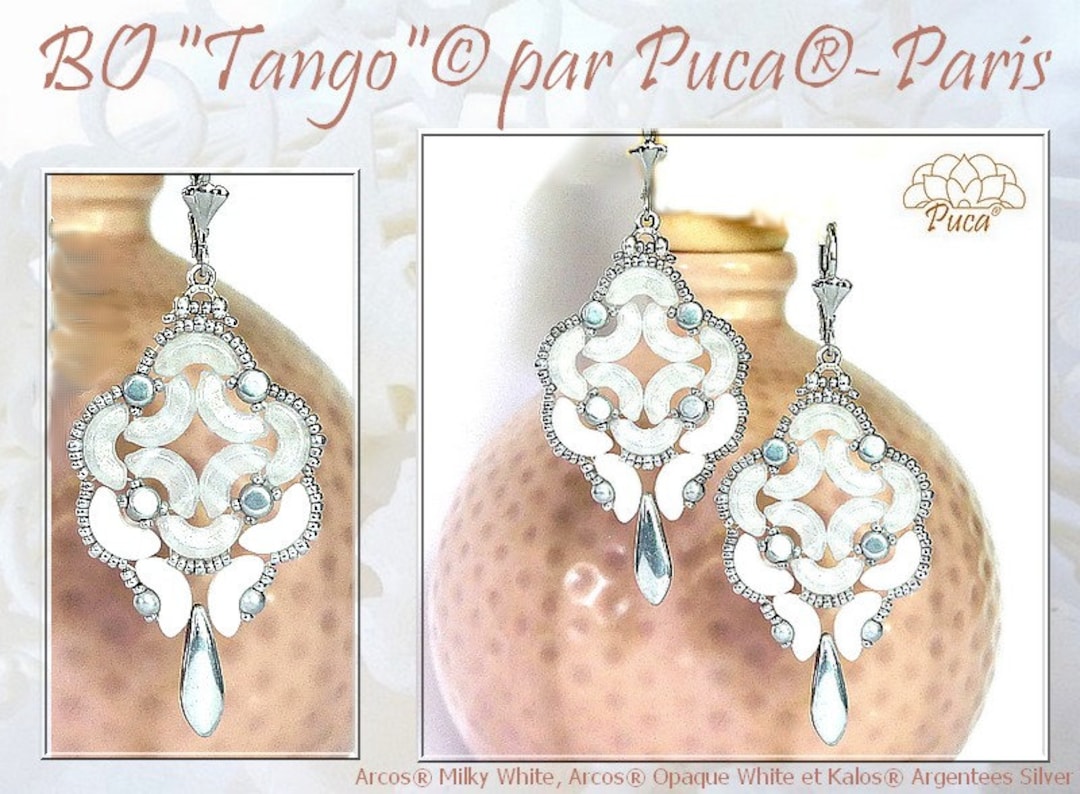 FREE! Tango Earrings Pattern by Par Puca - Paris, Free With Bead ...