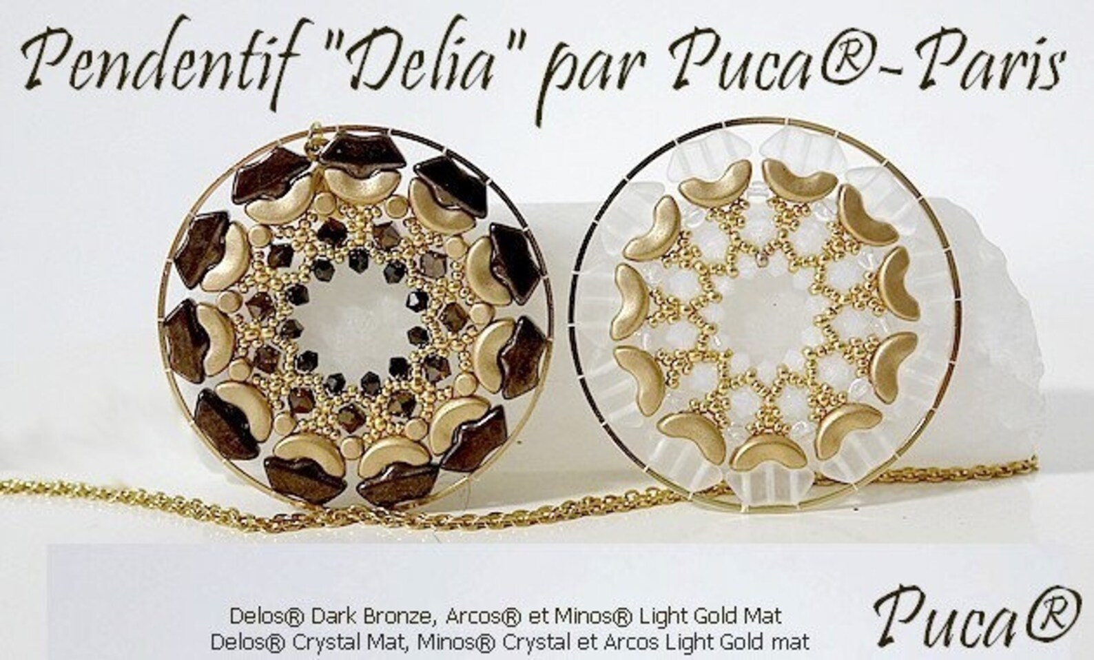 FREE! Delia Bracelet Pattern by Par Puca - Paris, Free With Bead ...