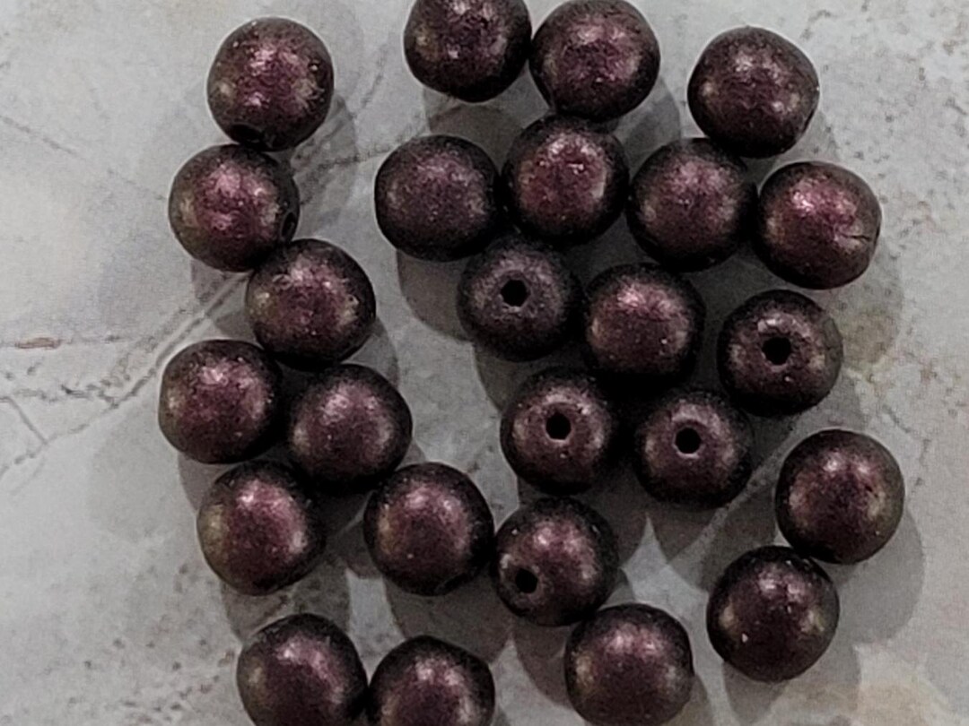 3mm Round Bead, Polychrome Pink Olive, Druk Bead, (5-03-94106), 100 ...