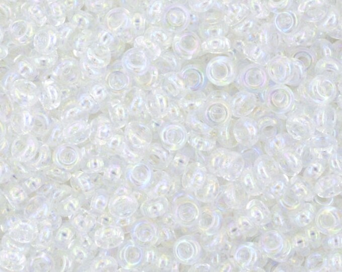Demi Rounds, 11/o Toho Seed Bead, Transparent Rainbow Crystal, (TN-11 ...