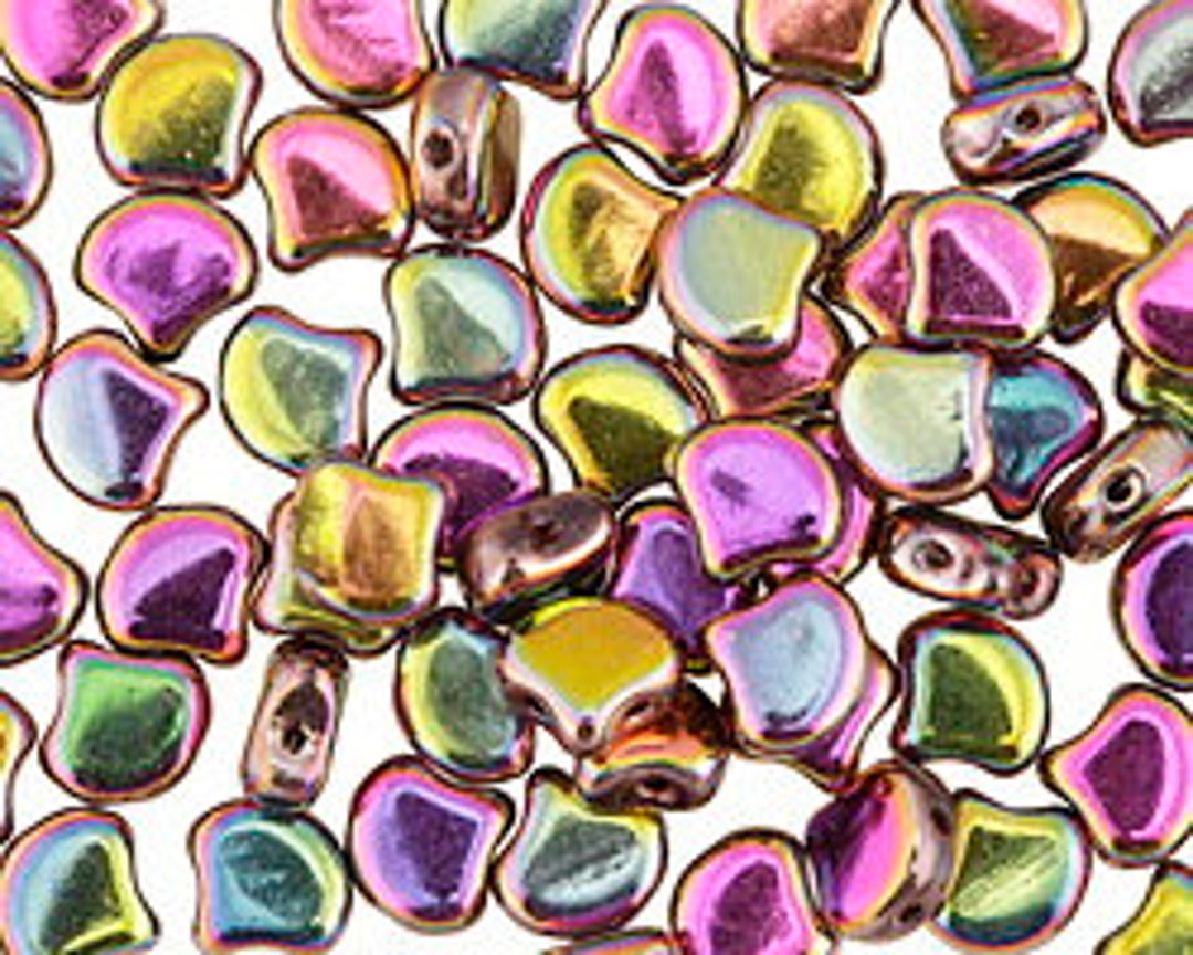 Ginko Bead, Crystal Full Vitrail, 2 Hole Bead, 28103, 7.5 Mm, 30 Count ...