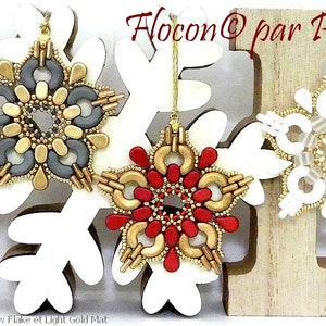 FREE! Flocon De Noel Pattern by Par Puca, Free With Bead Purchase, Do ...