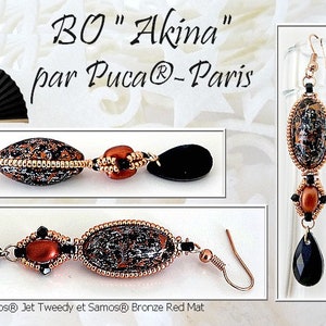 FREE Akina Earrings Pattern by Par Puca Paris, Free With Bead Purchase ...