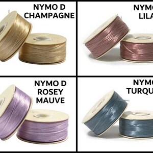 Nymo Thread Size D 64 Yards Various Colors Available | Etsy