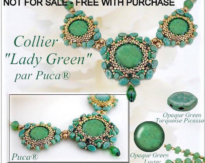 Free Basile Necklace Pattern by Par Puca Paris, Free With Bead Purchase ...