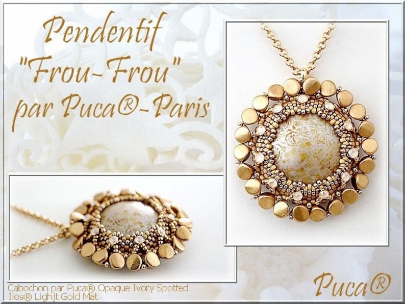 FREE Frou Frou Pendant Pattern by Par Puca Paris Free With | Etsy