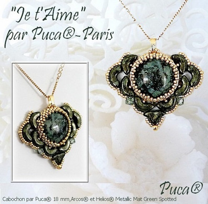 FREE Je T' Aime Pendant Pattern by Par Puca Paris Free | Etsy