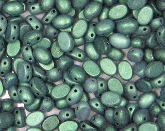 Samos® Par Puca® Bead, Jet, 2-hole, 25 Count, 7 X 5 Mm, 23980 - Etsy