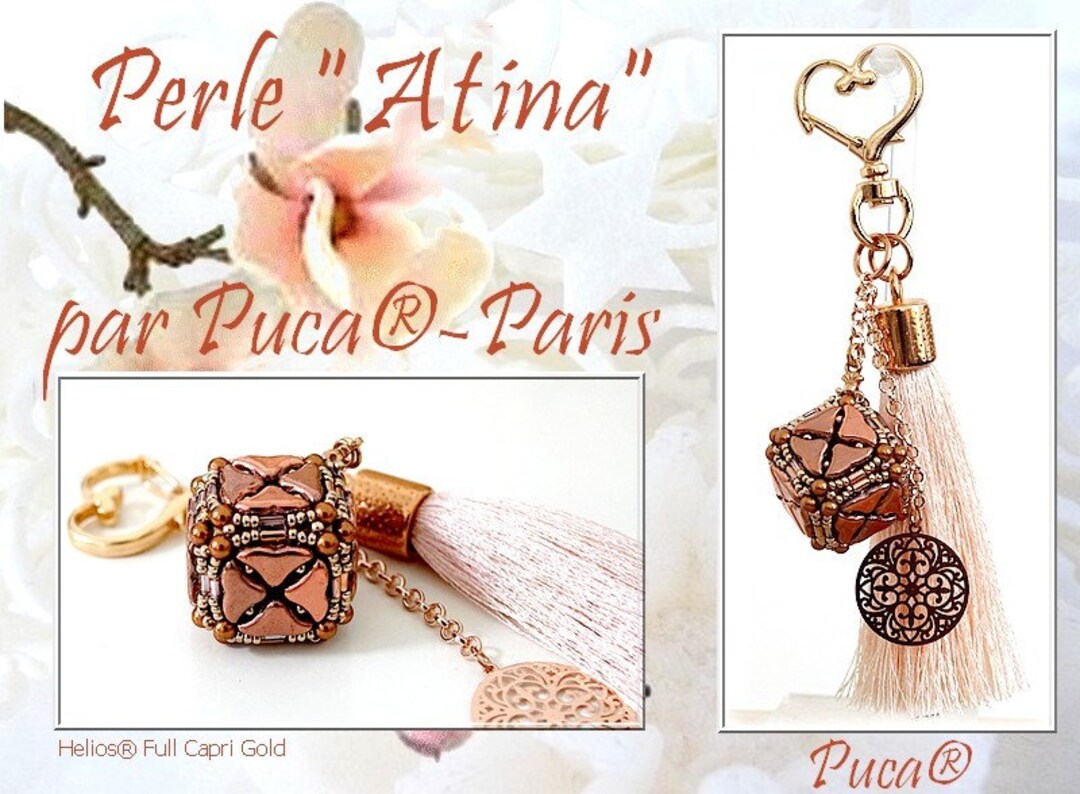 FREE! Atina Beaded Bead Pattern by Par Puca - Paris, Free With Bead ...