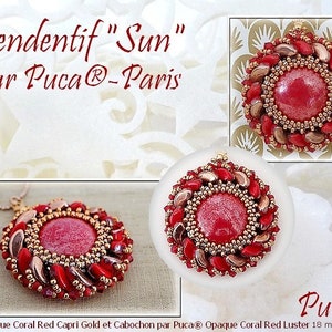 FREE! Sun Pendant Pattern by Par Puca - Paris, Free With Bead Purchase ...