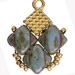 Cymbal™ Elements FERO, 4 Pieces, Silky Bead Endings, 24K Gold Plate ...