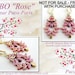 FREE! Rose Earrings Pattern by Par Puca - Paris, Free With Bead ...