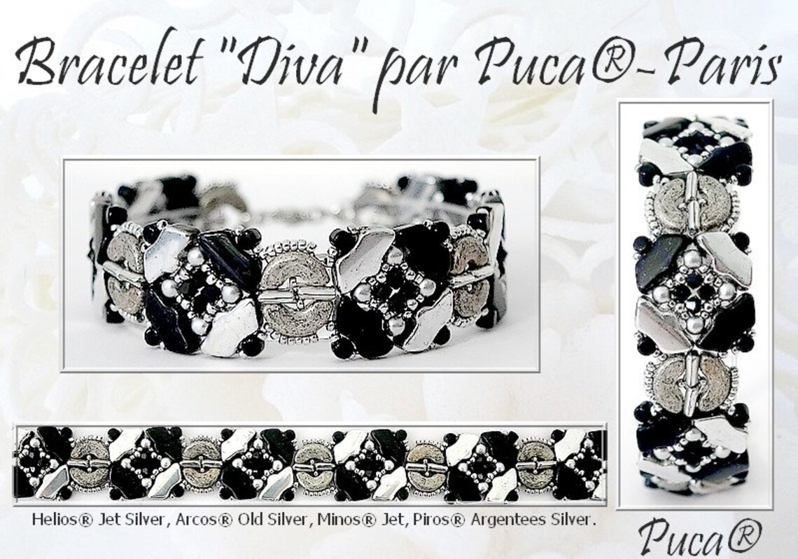 FREE Diva Bracelet Pattern by Par Puca Paris Free With - Etsy