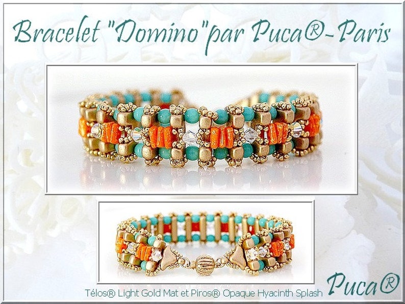 Free Domino Bracelet Pattern by Par Puca Paris Free With - Etsy