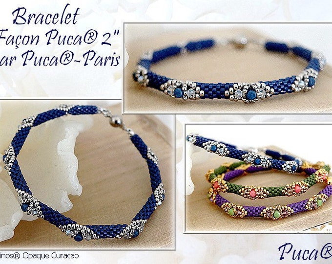 FREE! Facon Puca 2 Bracelet Pattern by Par Puca - Paris, Free With Bead ...