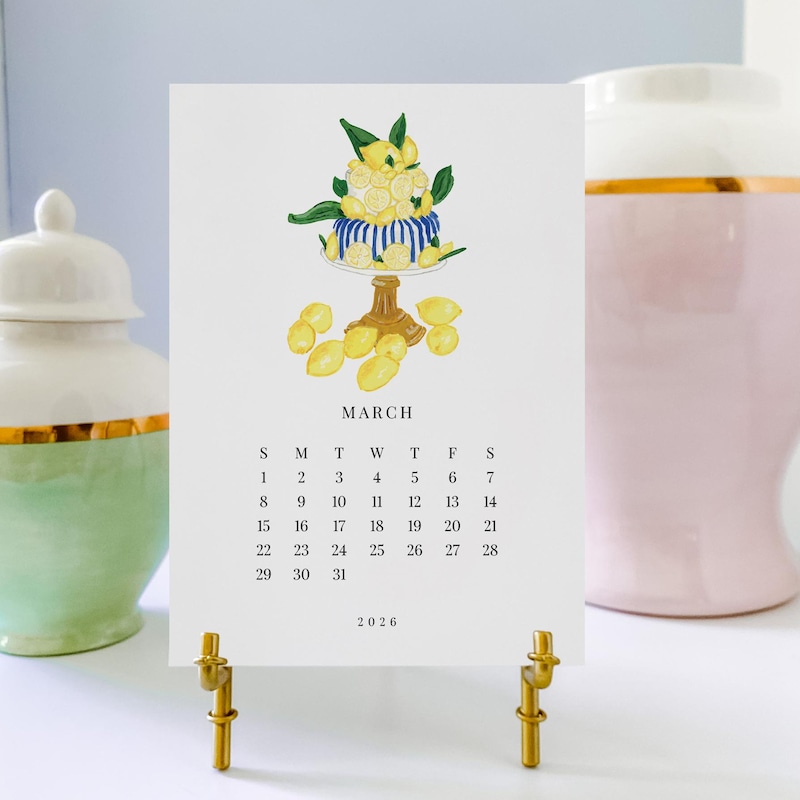 Coastal Desktop Calendar - Etsy