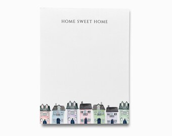 Houses Notepad - Etsy