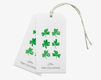 Shamrock Gift Tags - Etsy