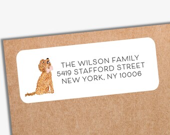 Goldendoodle Address Labels - Etsy Australia