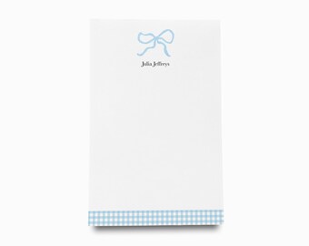 Preppy Bow Notepad - Etsy