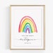 Rainbow Watercolor Print | You Are God's Masterpiece Wall Art | Rainbow ...