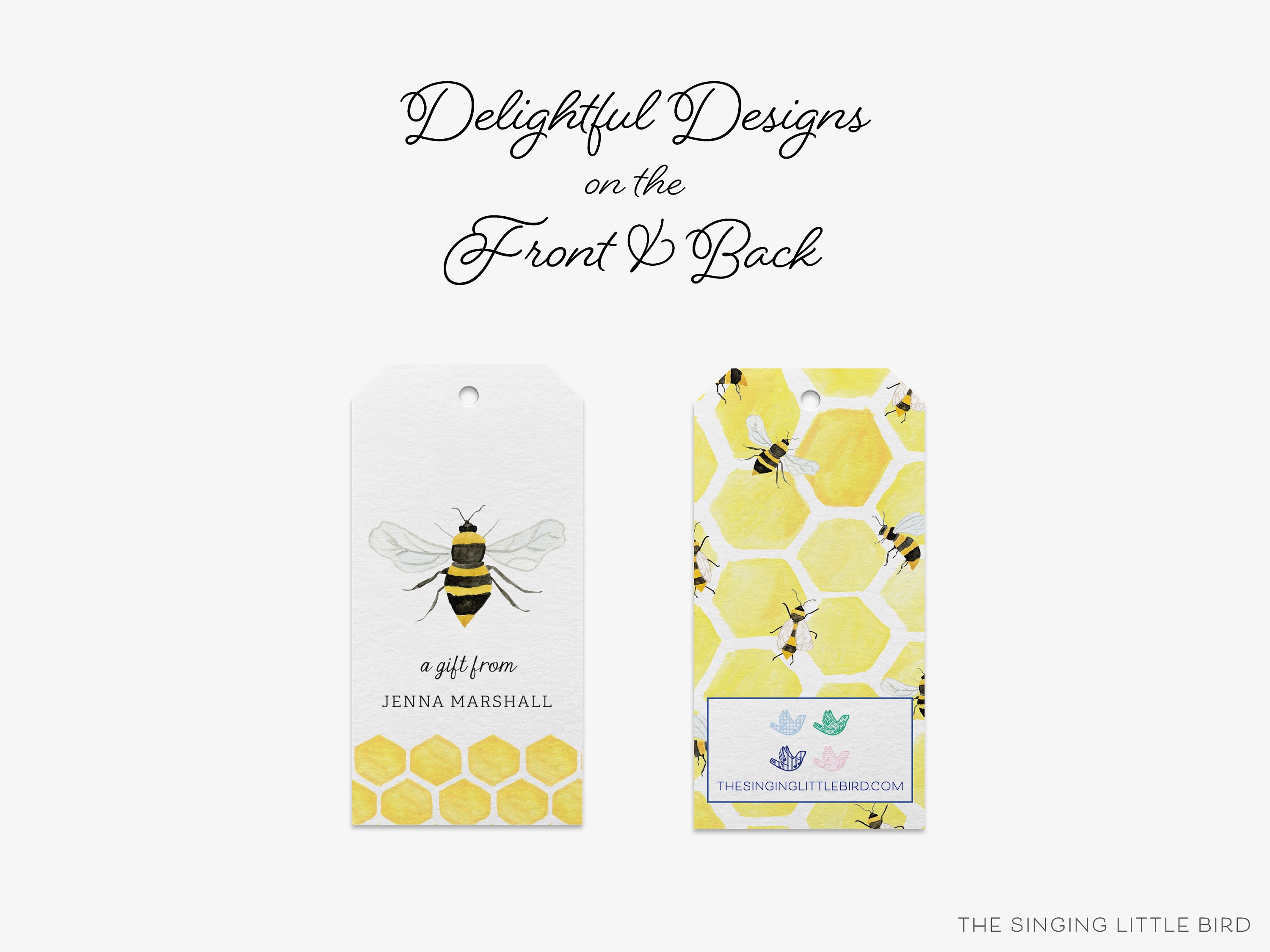 Bee Gift Tags Bee Lover Favor Tag Bee Themed Party Tag - Etsy