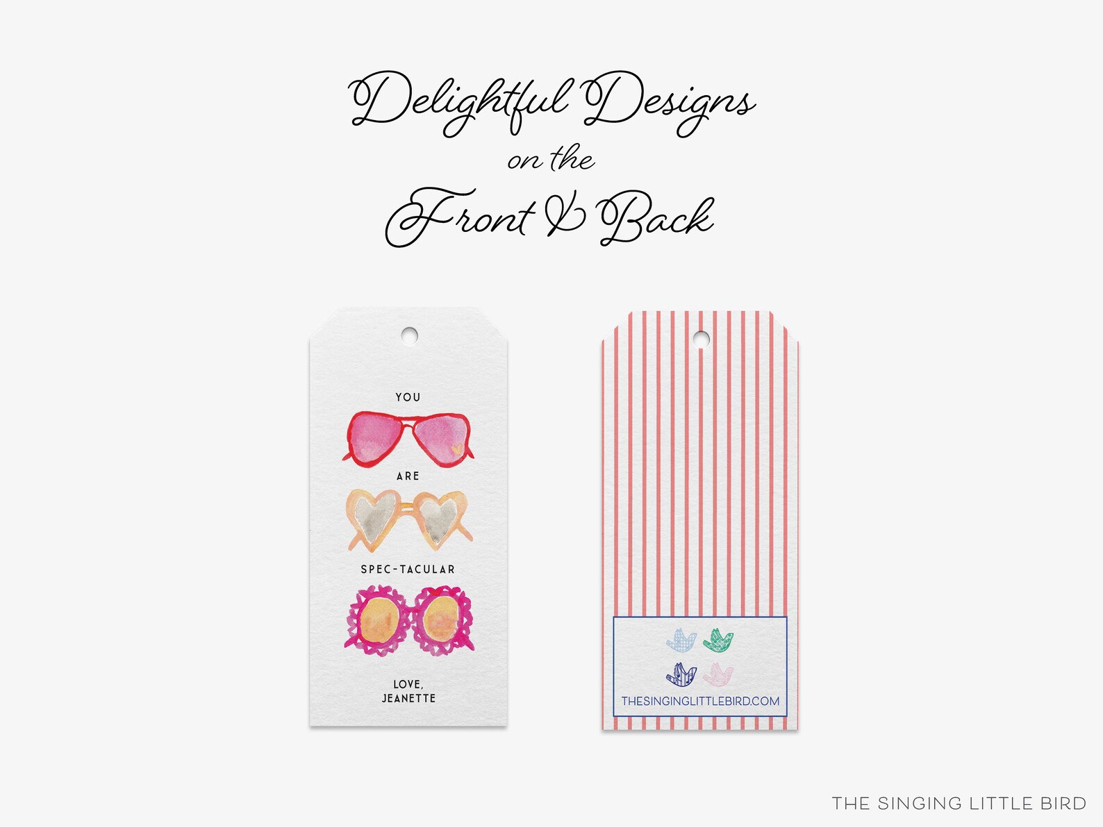 Heart Sunglasses Tags Summer Party Favor Tag Sunglasses | Etsy