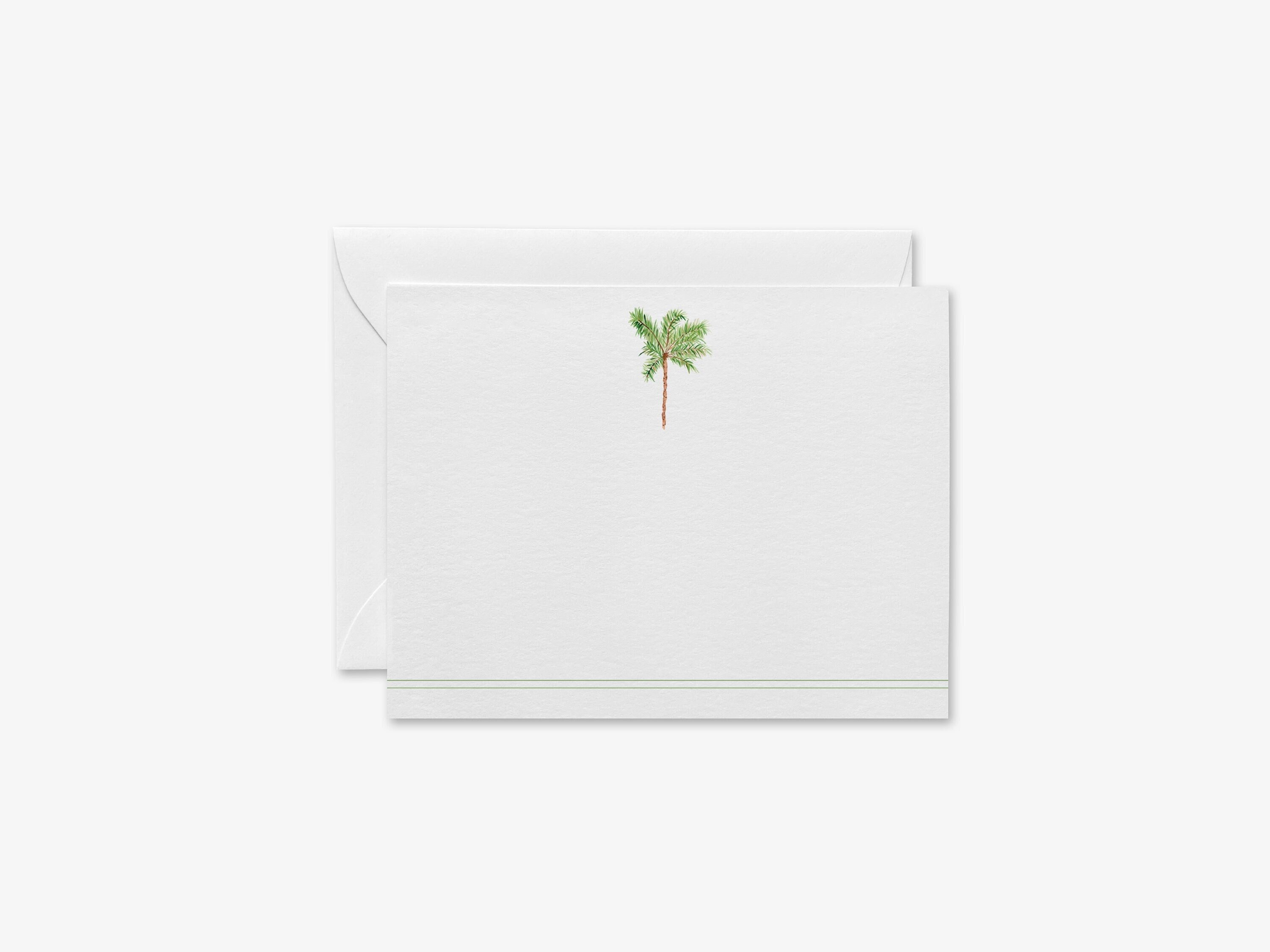 Palm Tree Flat Notecards set of 8 Palm Tree Notes - Etsy