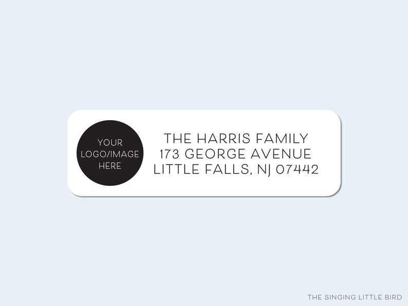 Custom Design Return Address Labels PRINTED White Matte | Etsy