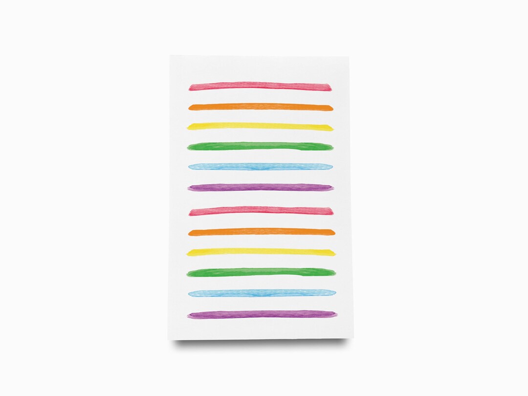 Rainbow Notepad Colorful Rainbow Notepad Set Rainbow to Do - Etsy