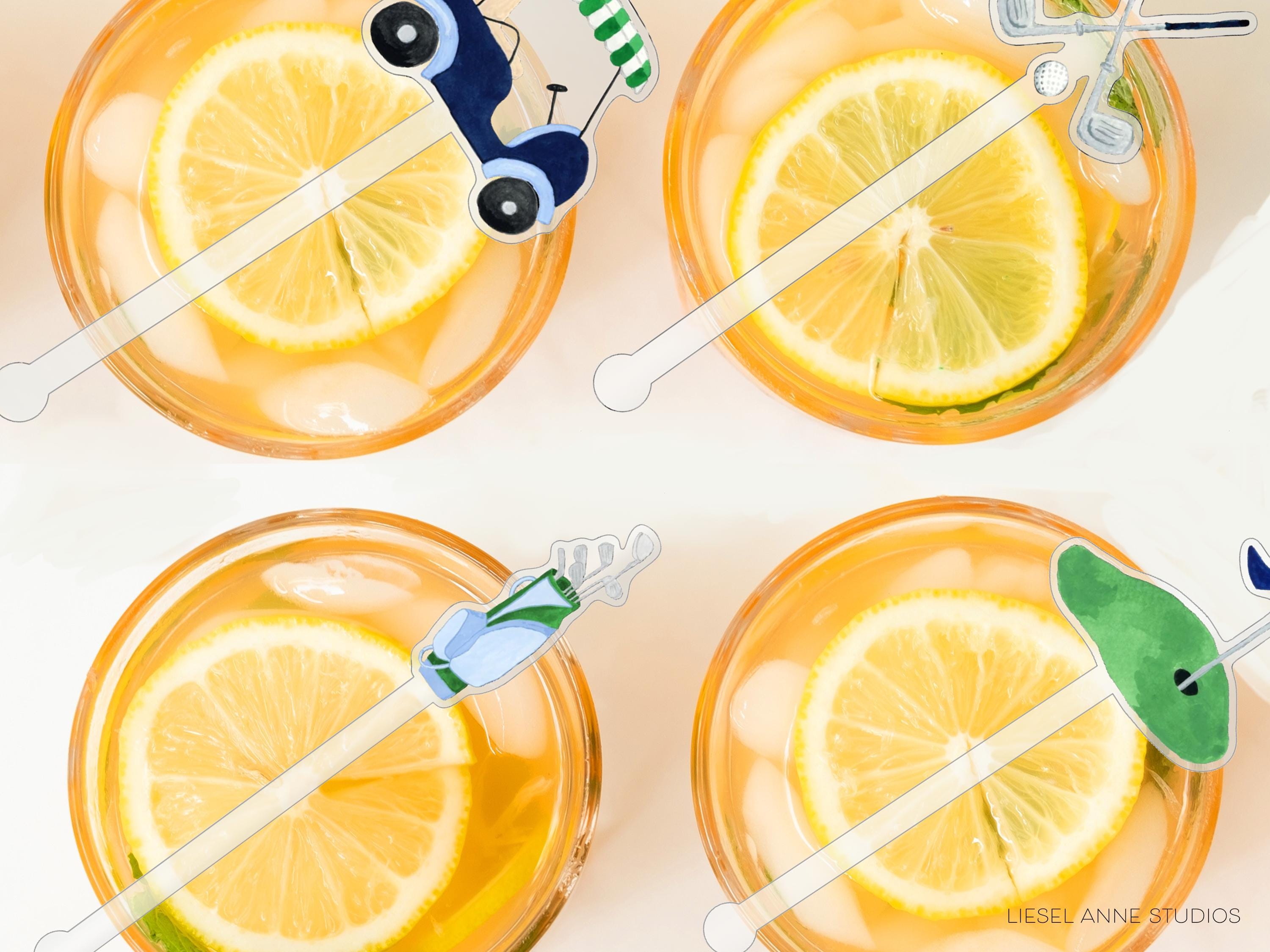 Golf Stir Sticks | Golf Theme Drink Stirrers | Reusable Cocktail ...