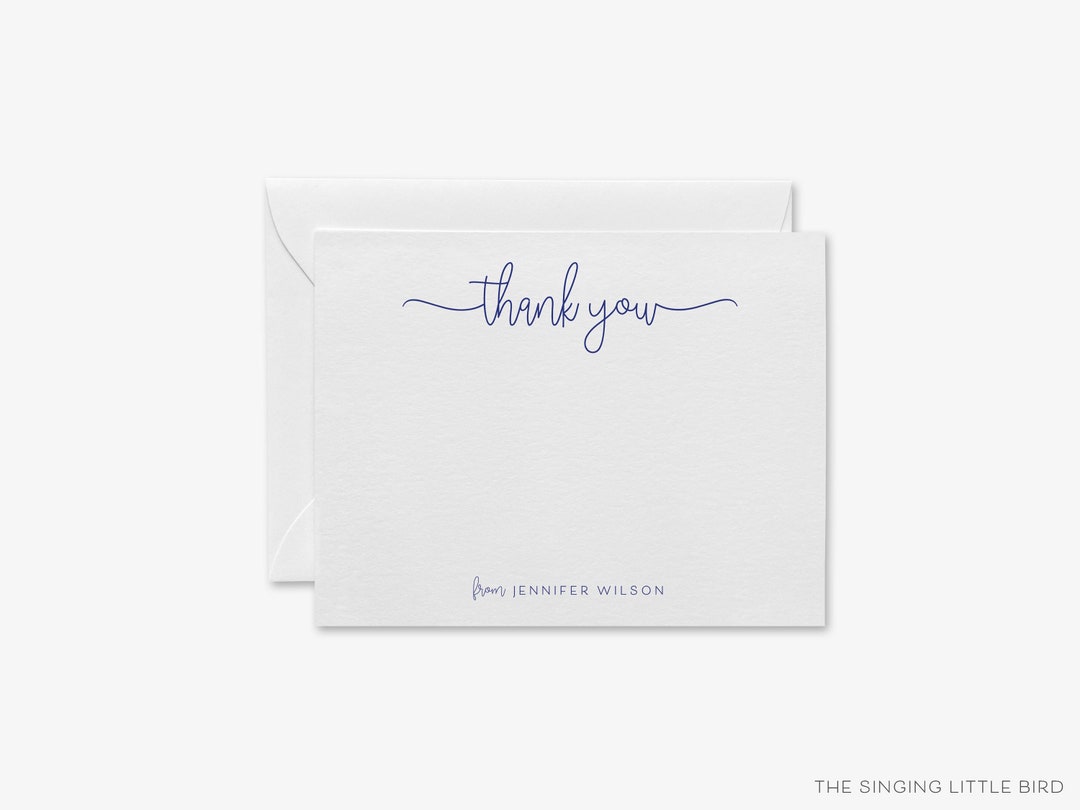 Personalized Thank You Notecards | Custom Stationery Gift Set - Etsy