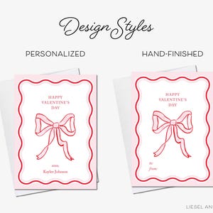 Mini Valentine Cards | Bow Valentine's Day Cards | School Classroom ...